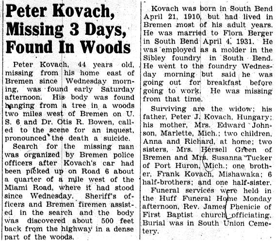 1954: Peter Kovach suicide – Historic Bremen